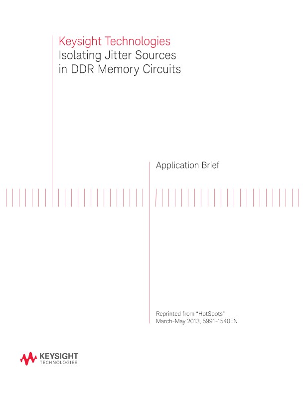 Isolating Jitter Sources with Jitter Analysis Software PDF Asset Page | Keysight